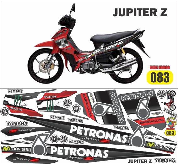 striping Jupiter z 2002- 2006 petronas decal Jupiter z 2002- 2006 ...