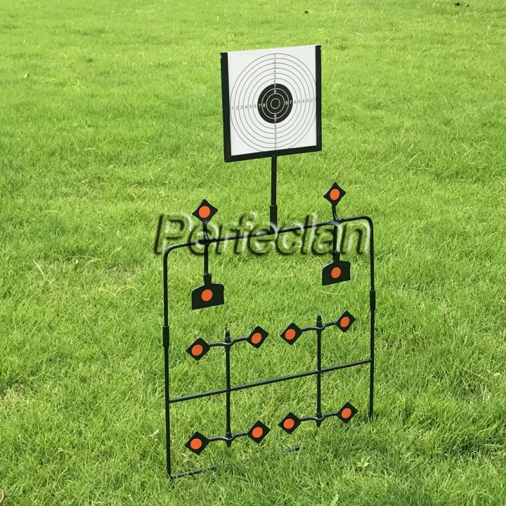 【READY STOCK 12-Plates Reset Shooting Target Spinner Target Metal Steel ...