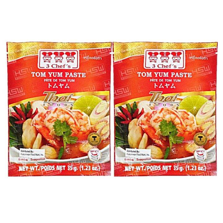 3 Chefs Tom Yum Paste 35g - Pack of 2 | Lazada PH