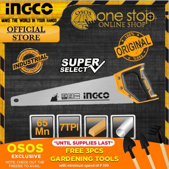 Ingco Original Industrial Super Select Hand Saw 18inches(450mm) 0.9mm ...