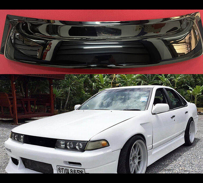 (สีดำเงา) แก็ปหลังคา สปอยเลอร์ Spoiler Cefiro A31 ปี 1990 1991 1992 ...
