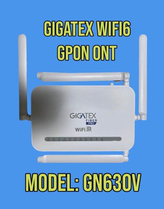 Gigatex wifi6 Router รุ่น GN630v GPON ONT สินค้าใหม่ อุปกรณ์ครบกล่อง ...