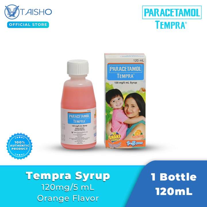 Tempra 120mg/5ml SYRUP ORANGE 120ml 1's | Lazada PH