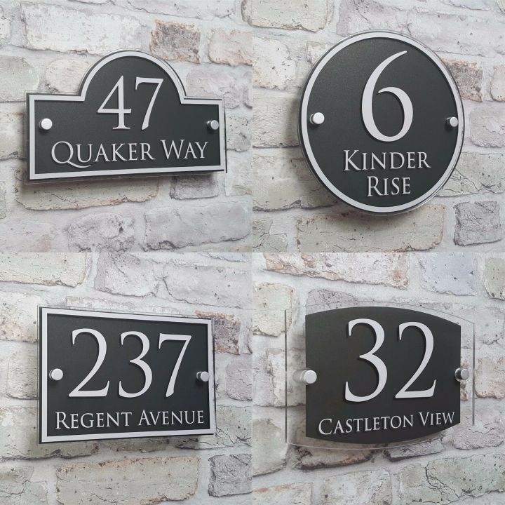 Customize Modern House Address Plaque Door Number Signs Name Plates ...
