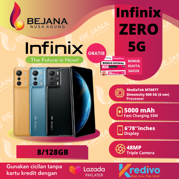 Infinix Zero 5G [X6815B] Smartphone ( Ram 8GB / Rom 128GB ) Garansi Resmi | Lazada Indonesia