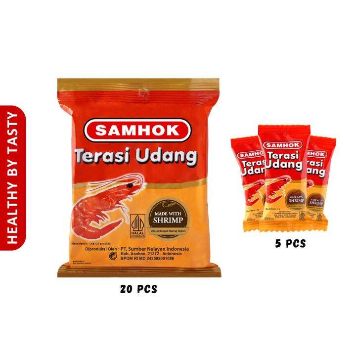 Terasi Udang Samhok 1 Pack isi 20 x 6 gr Terasi Samhok Sachetan ...