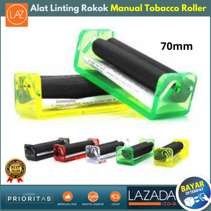 BISA COD UKURAN 70mm Roko Panjang GIZEH Alat Penggulung Linting Rokok ...