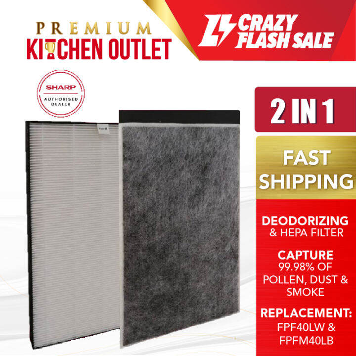 Sharp HEPA Replacement Filter FZF40SFE For Air Purifier FPF40LW ...