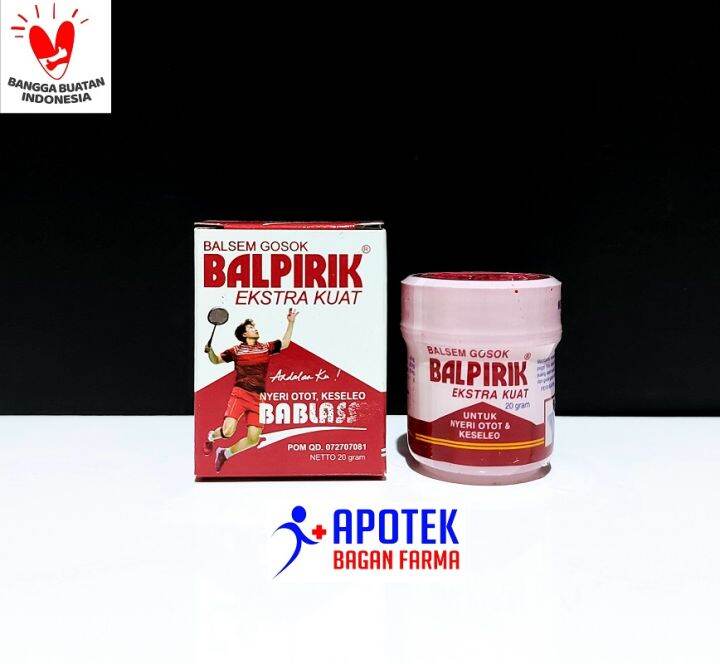 BALSEM GOSOK BALPIRIK EXSTRA KUAT 20 GRAM { NYERI OTOT DAN KESELEO ...