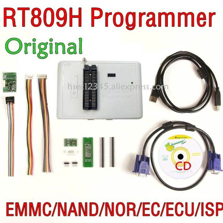 RT809H programmer + ICSP+ISP EMMC-Nand-NOR-FLASH Extremely Universal Programmer better than ...