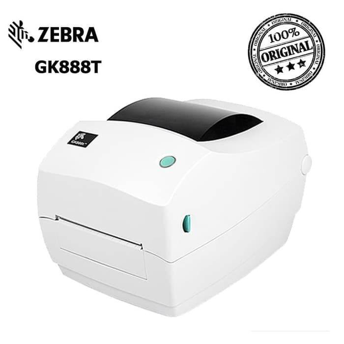 BARCODE PRINTER / LABEL PRINTER ZEBRA GK-888T - CETAK ALAMAT - PRINTER ...