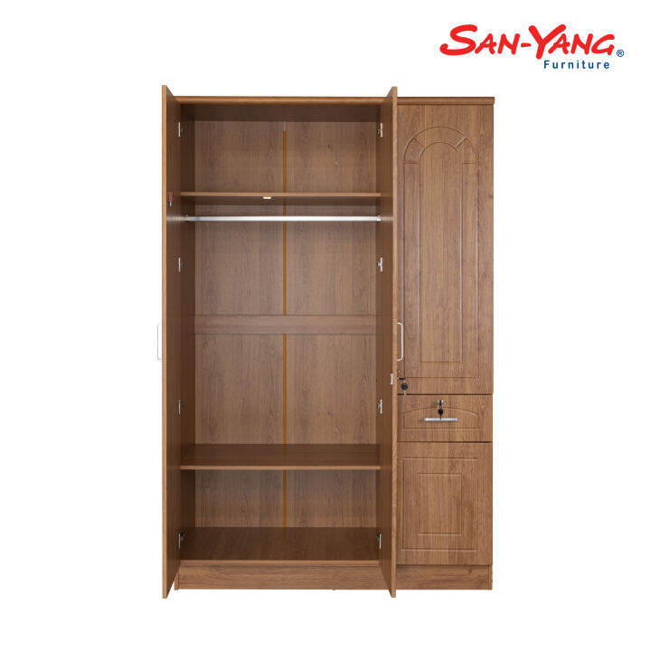 San-Yang Wardrobe Cabinet 111130 Summer Oak | Lazada PH