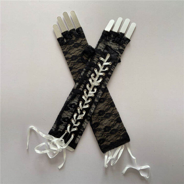 Pick me up ShopHalloween Retro Women's Long Gloves Steampunk Gothic ...