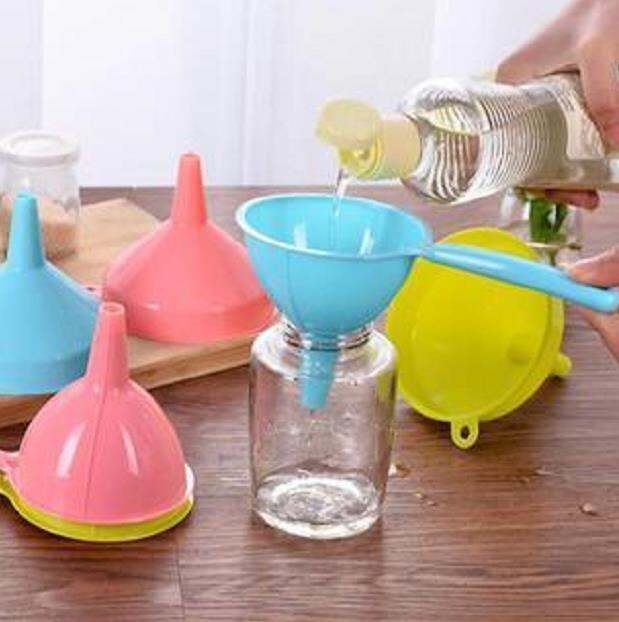 3 SIZES OF YOUR CHOICE LIGHT COLORED PLASTIC FUNNEL WITH HANDLE | Lazada PH