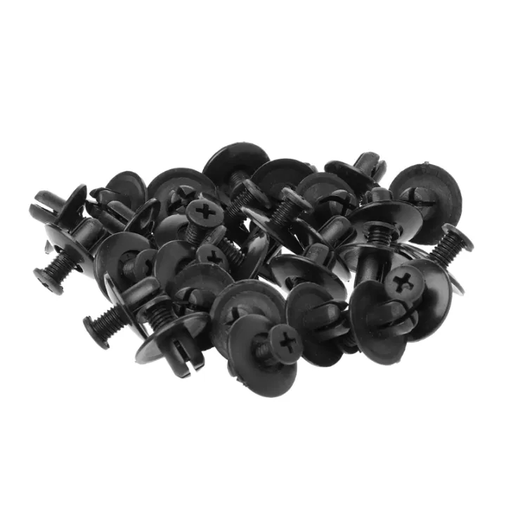 Over the Hill 30 Pcs Car 8mm Fender Splash Guard Retainer Clip Fastener ...