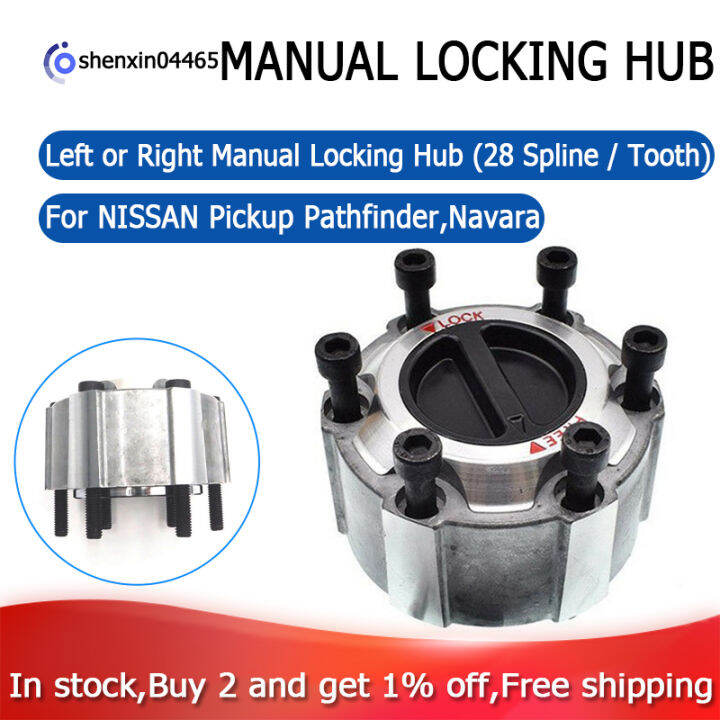1Pc Manual Locking Hub 28 Spline /Tooth For Nissan Pickup 1990-Up ...