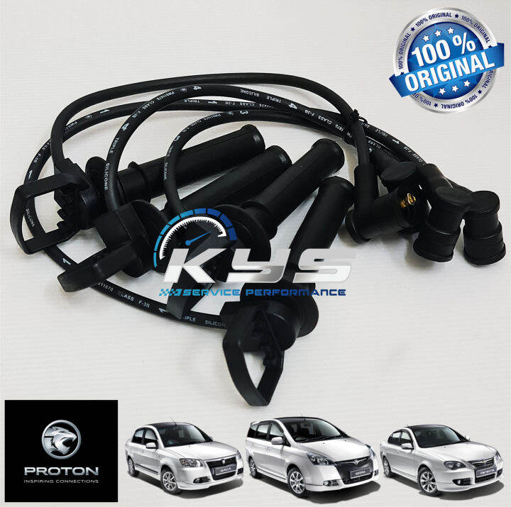 PROTON triple silicone & KAITO 8mm SPARK PLUG WIRE (CABLE) # PROTON BLM ...