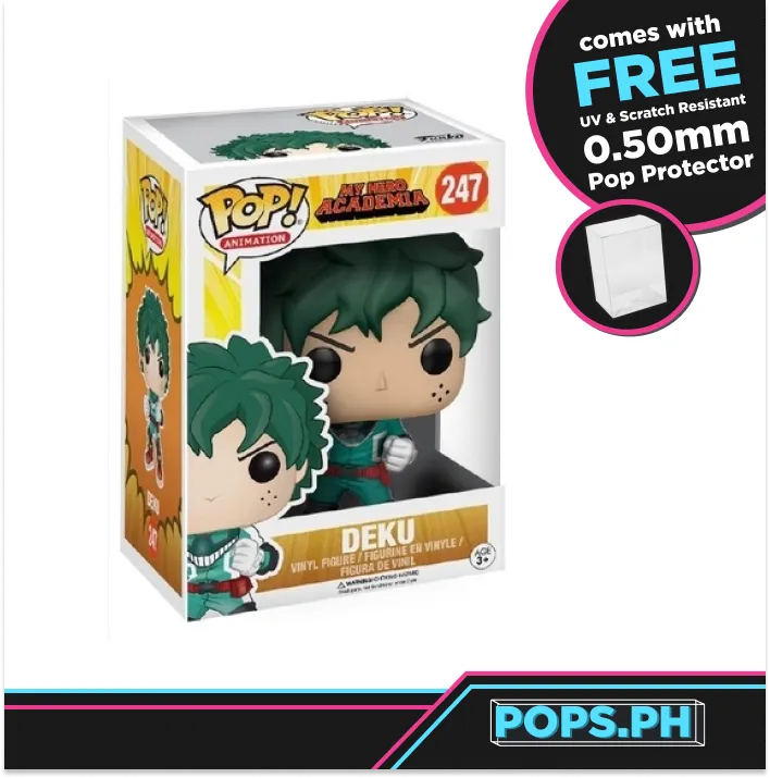 Funko Pop: My Hero Academia - Deku #247 with FREE PROTECTOR by Pops PH | Lazada PH