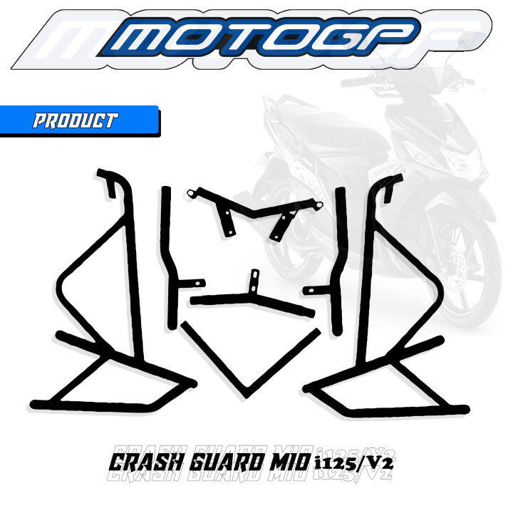 1 set Crash Guard For Yamaha Mio i 125 V2 Crash Guard Thick and Pure ...