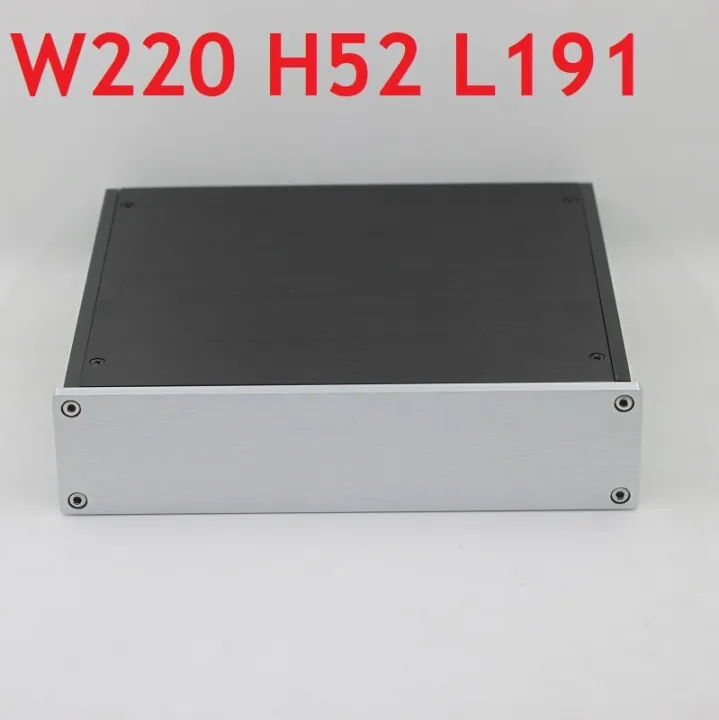 Decoder Case Hifi Amplifier Housing Anodized Aluminum Chassis 220*52*191Mm Power Amp Supply DIY ...