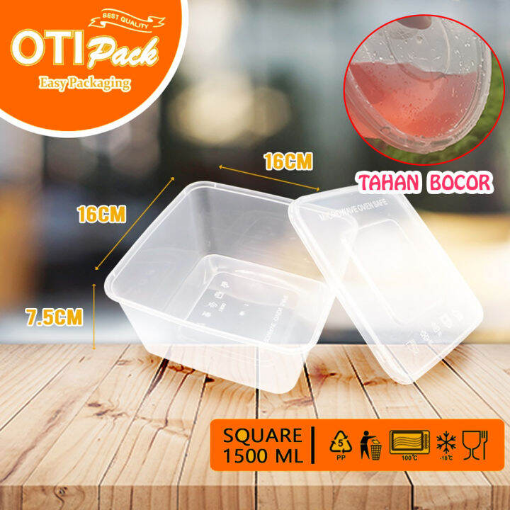 Thinwall Kotak 1500ml / Box Makanan Plastik TERMURAH!! | Lazada Indonesia