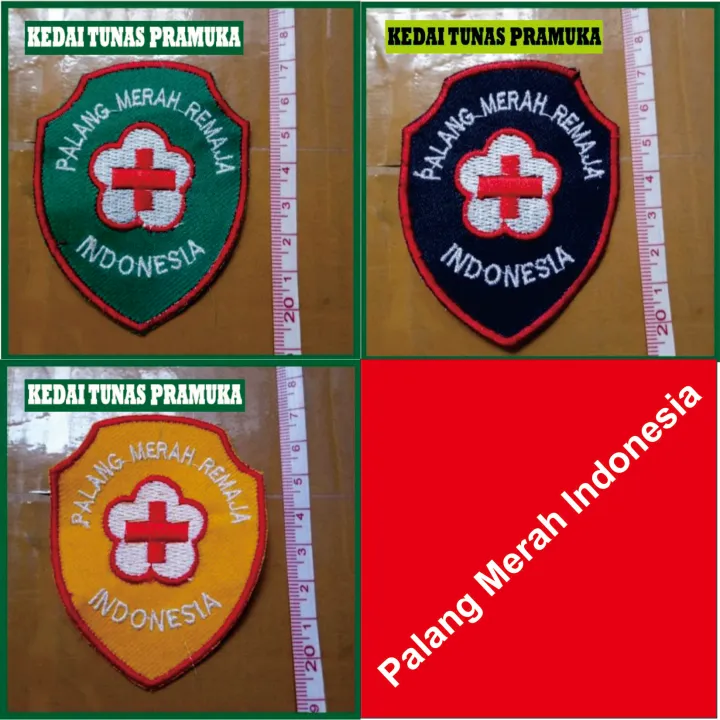 Badge Bet PMR PMI Mula Madya Wira SD SMP SMA Palang Merah Remaja Model ...