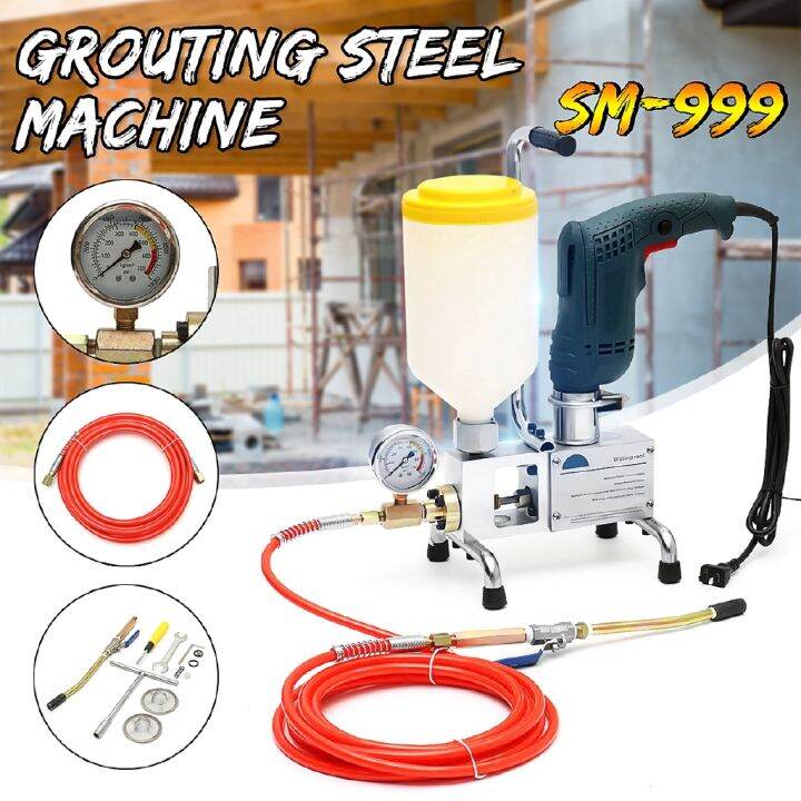 Epoxy injection pump Epoxy / Polyurethane foam Grouting Machine AC 220V ...