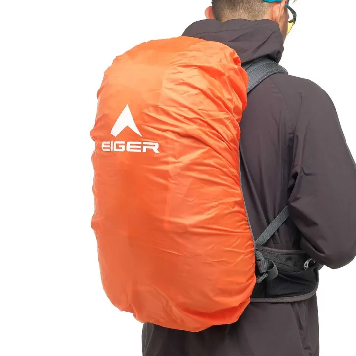 Rain Cover Bag EIGER ORANGE 100% | Lazada Indonesia