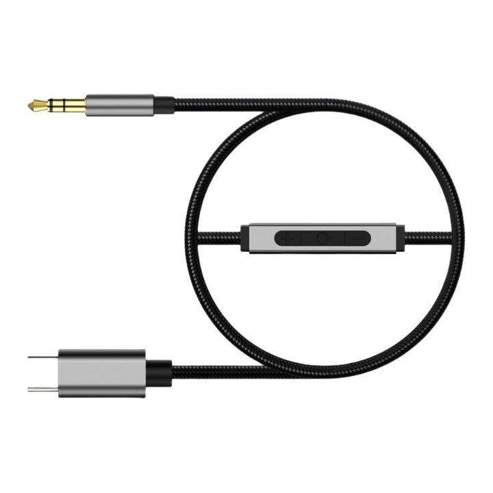 USB C to 3.5mm Audio AUX Cable Adapter DAC Chip HiFi Sound Win7 8 10 ...