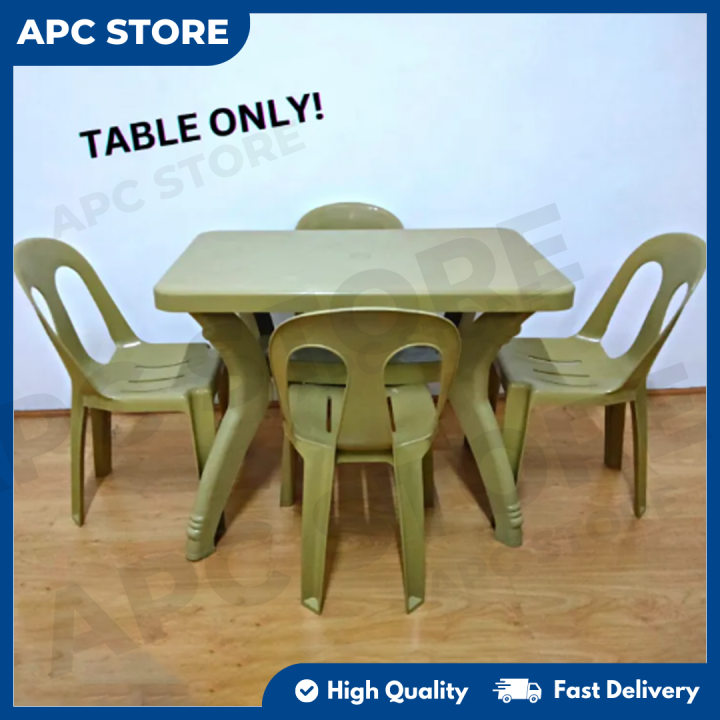 SAMPAGUITA WARE PLASTIC MONOBLOCK DESIGN DINING TABLE FOR INDOOR AND ...