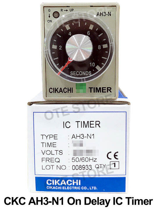 CKC CIKACHI AH3-1 Delay On Timer Relay AC240V (6 Min / 30 Min) | Lazada