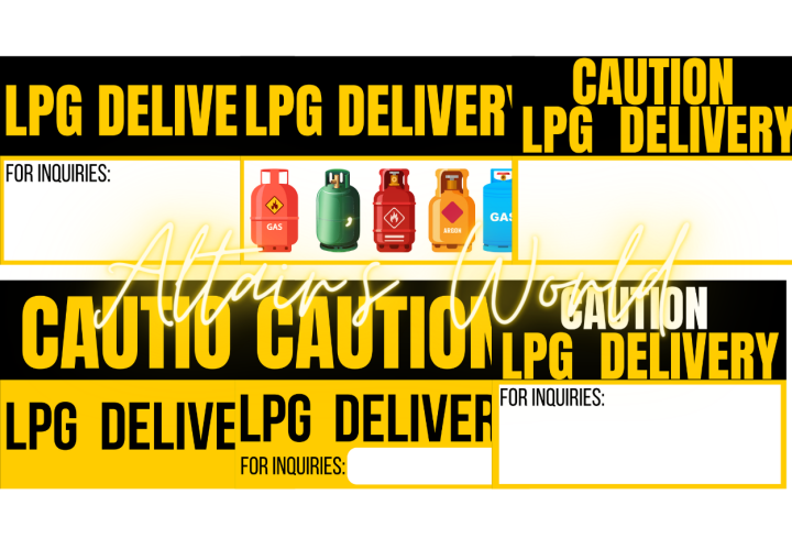 Signage for LPG Business LPG Store LPG Signage Sticker Warning Sign for ...