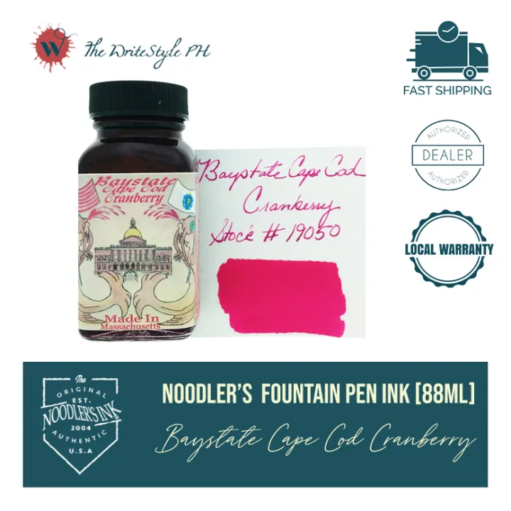 Noodler's Fountain Pen Ink [Baystate Cape Cod Cranberry] 3oz | Lazada PH