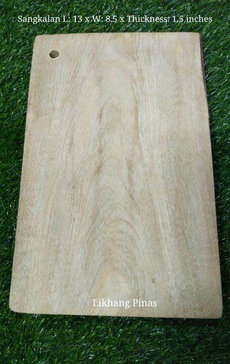 Sangkalan Chopping Board Rectangular makapal sampalok wood | Lazada PH