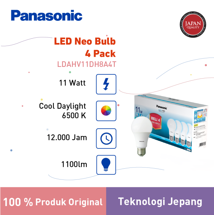 LED Neo Bulb 4 Pack 11 Watt - Cool Daylight | Lazada Indonesia