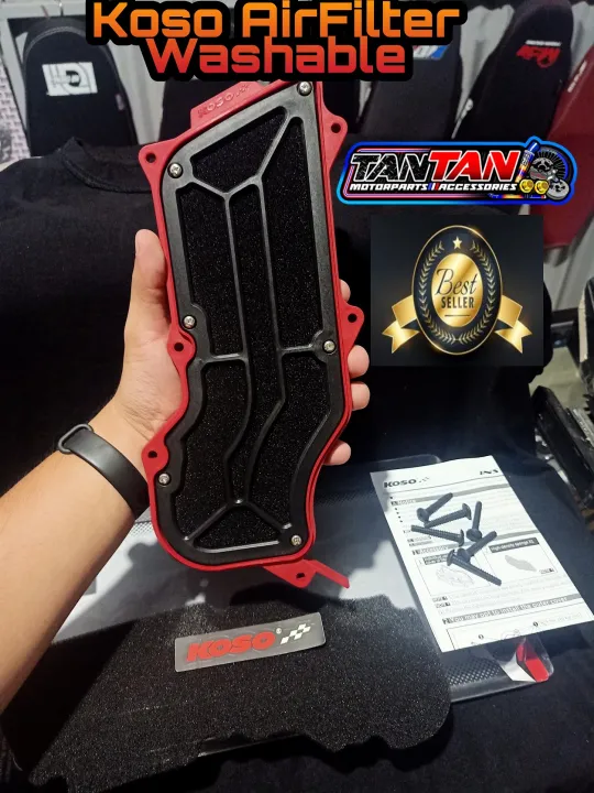 KOSO WASHABLE AIR FILTER FOR YAMAHA MIO i 125 / MIO SOUL i 125 ...