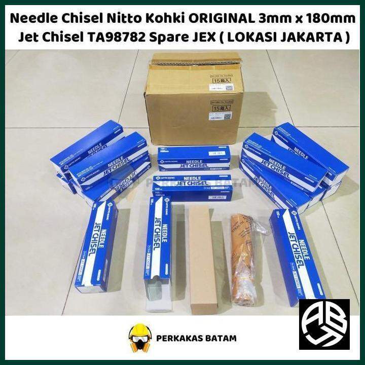 NITTO KOHKI NEEDLES 3MM X 180MM FOR JET CHISEL NEEDLE JARUM JET CHISE ...