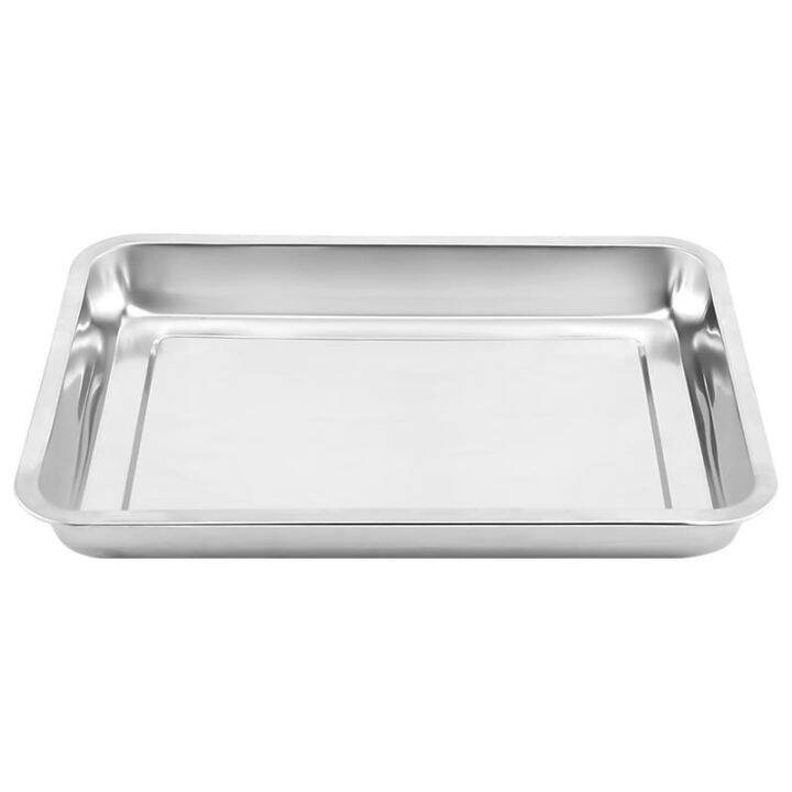 High Quality Extra Thick Stainless Steel Rectangular Tray 不锈钢长方形托盘 | Lazada