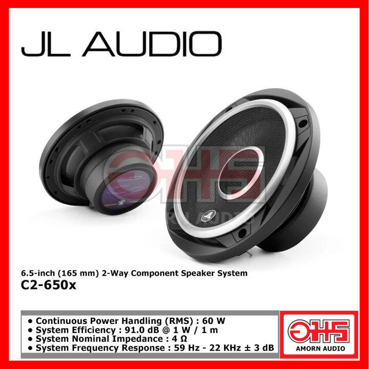 JL Audio C2-650x ลำโพงแกนร่วม 2 ทิศทางขนาด 6.5 นิ้ว (165 มม. ...