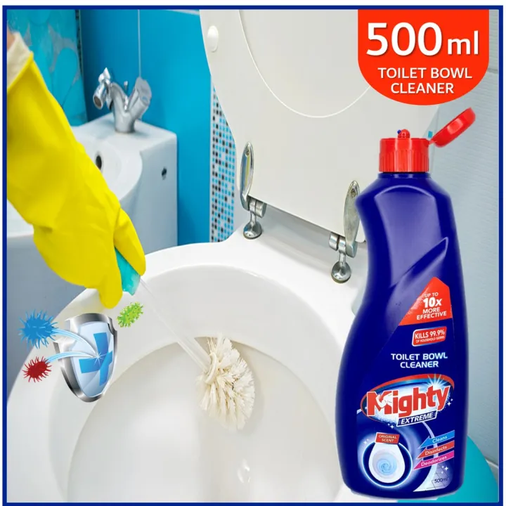 Mighty Extreme Toilet Bowl Cleaner Original - (TBC Blue 500ML) belt for ...