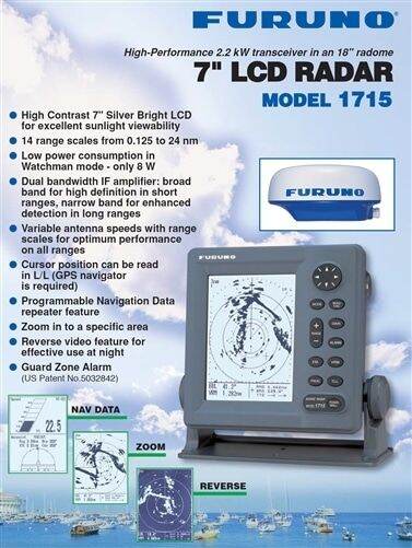 Furuno 1715 Marine Radar Kapal Kecil dengan Antena Ori Baru | Lazada ...
