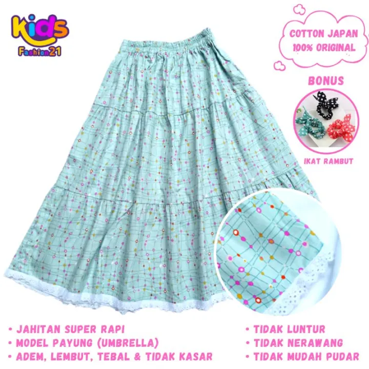Rok Anak Perempuan Panjang Usia 2-10 Tahun Cewek | Lazada Indonesia