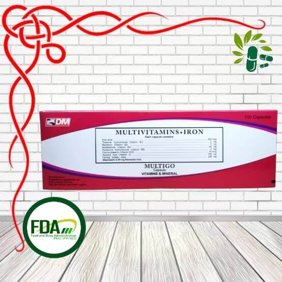 MULTIGO Multivitamins + Iron 100 Capsules | Lazada PH