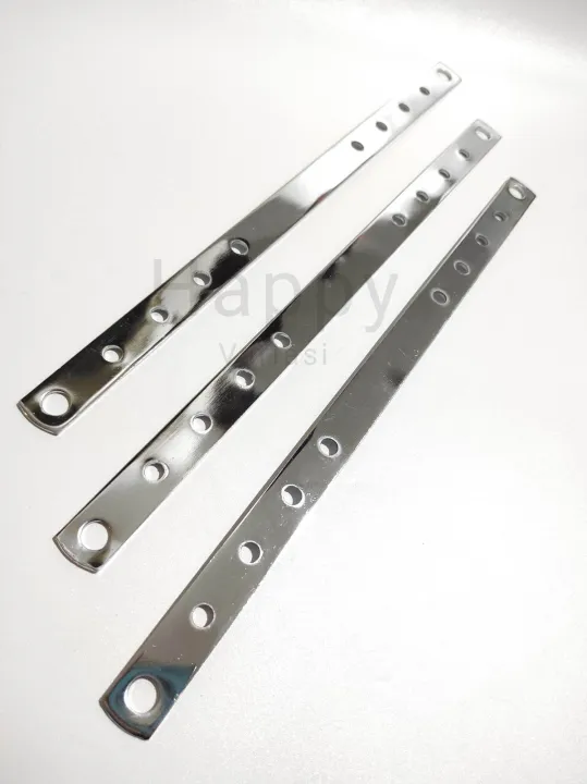 Plat Besi Bolong Tebal Chrome Universal | Lazada Indonesia