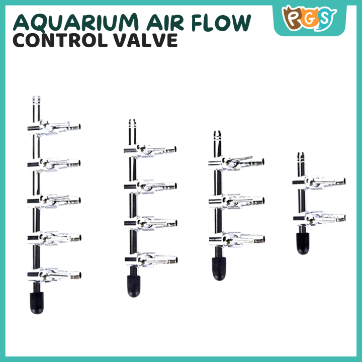 【Petcher】Air Flow Line Stainless Steel Control Valve Aquarium Pump ...