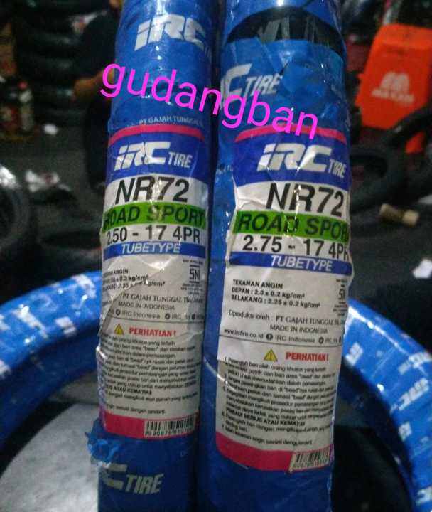 IRC NR72 250 17 dan 275 17 ban luar motor bebek Tubetype | Lazada Indonesia