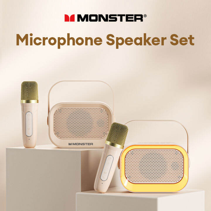 Monster GK600 Wireless Microphone Bluetooth Portable Stereo Family ...