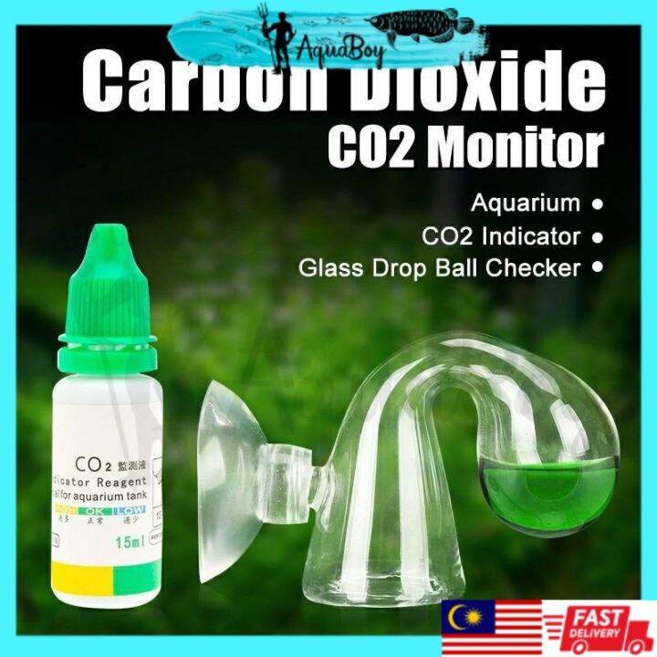Aquascape CO2 Indicator Carbon Dioxide CO2 Checker with Liquid Plant ...