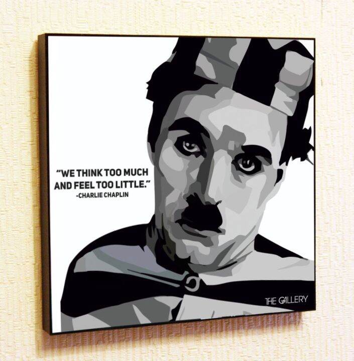 Charles Cha Plin Print Cinema Artist Actor Decor Motivational Quotes ...