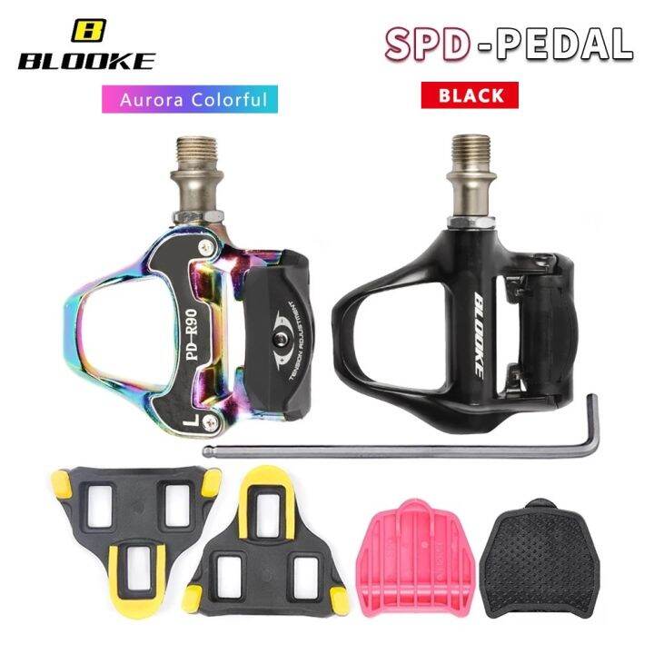BLOOKE Road bike SPD SL Pedal Sepatu Cleat Self Locking Clip Colorful ...
